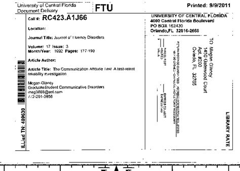 Pdf The Communication Attitude Test A Test Retest Reliability