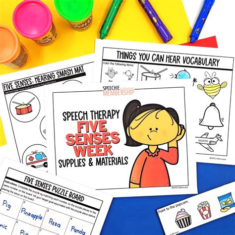 Five Senses Thematic Unit For Speech Therapy Speechiexclusive