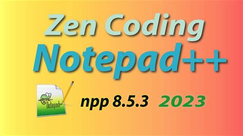 How To Add Zen Coding In Notepad Youtube
