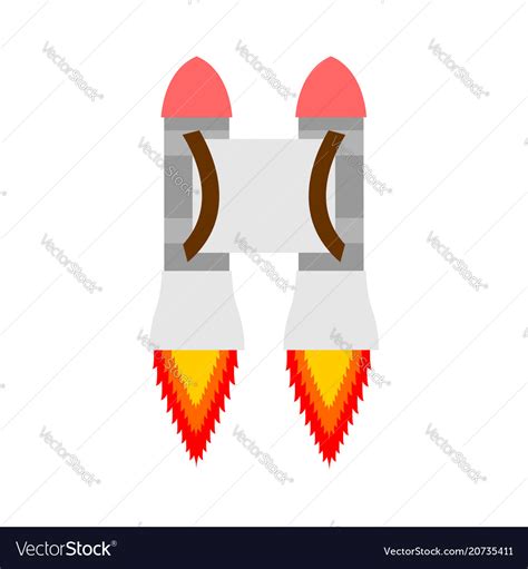 Jetpack With Turbine Isolated On White Background Vector Image