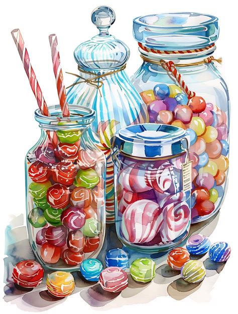 Download Candy Jars Sweets Royalty Free Stock Illustration Image