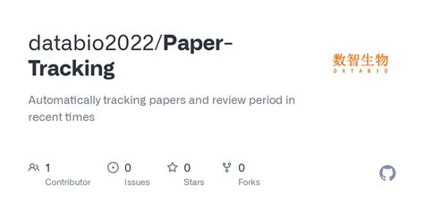GitHub Databio2022 Paper Tracking Automatically Tracking Papers And