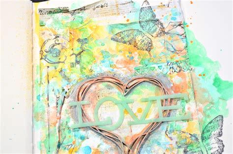 Shimmerz Paints ♫ Shimmerz Mixed Media Art Journal Page By Song