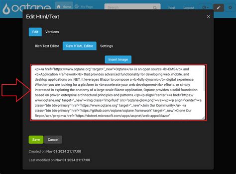 Html Text Editor Oqtane Docs Apis And More For The Modular Blazor Application Framework