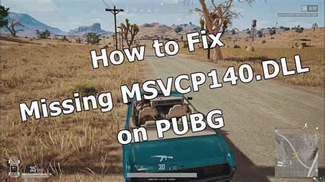 How To Fix Missing MSVCP140 DLL On PUBG YouTube