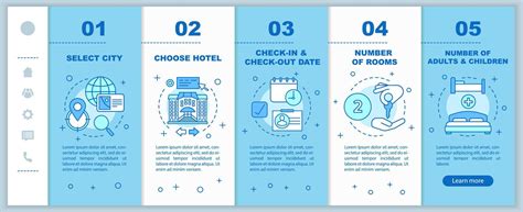 Trip Planning Onboarding Mobile Web Pages Vector Template Hotel Booking Apartment Reservation