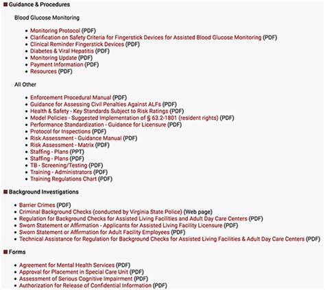 Virginias Assisted Living Rules And Regulations