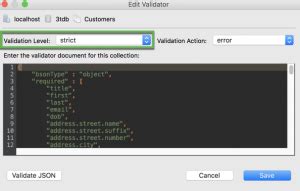 MongoDB Schema Validation Schema Validator Studio T