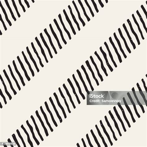 단순 잉크 기하학적 패턴입니다 단색 검정과 흰색 선 배경입니다 그려진된 잉크 질감 디자인에 대 한 손 0명에 대한 스톡 벡터