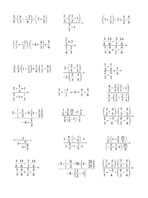 Operaciones Fracciones 3º Eso Pdf
