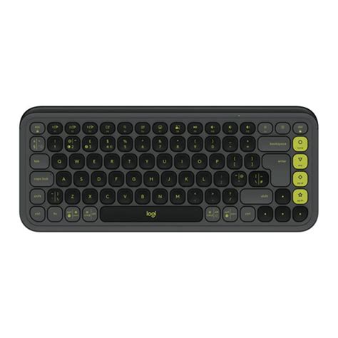 Logitech Pop Icon Keys Wireless Mini Keyboard Uk English Graphite