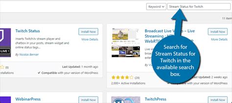 How To Use The Stream Status For Twitch Plugin For Wordpress Greengeeks