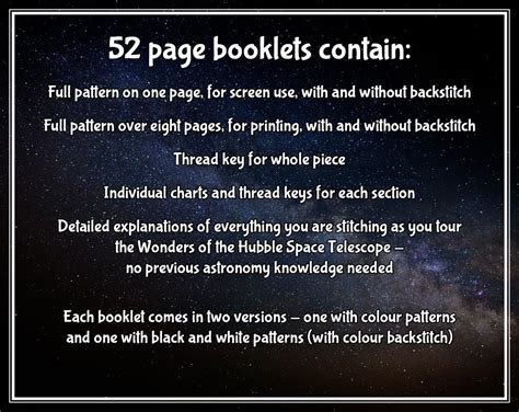 Wonders Of The Hubble Space Telescope Astronomy Cross Stitch Pattern