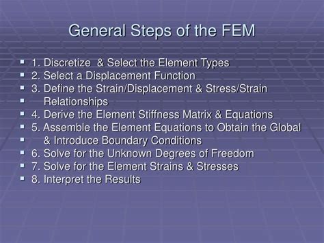 Ppt Finite Element Theory Applications And Implementation Powerpoint