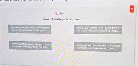 078 1 20 What Is MacGregor Hatch Cover A StudyX