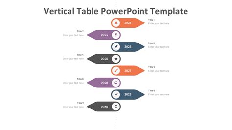 Vertical Table Powerpoint Template Pptuniverse