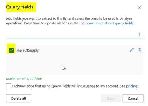 Query Fields Results Inconsistent With Pre Built Document Fields