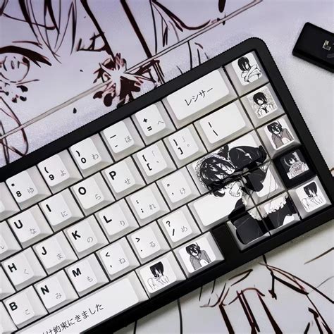 Chainsaw Man Reze Keycap โปรไฟล์เชอร์รี่ 100 คีย์ Pbt ห้าด้าน Dye