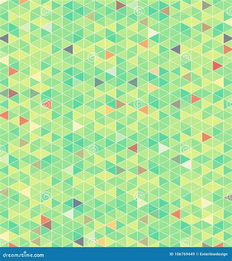 Abstract Retro Triangles Background Illustration Stock Vector
