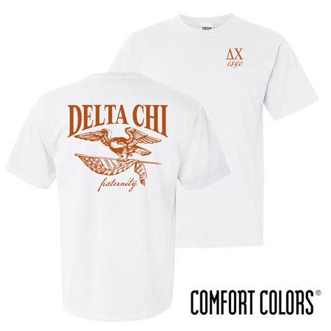 Delta Chi Freedom White Short Sleeve Tee Delta Chi Official Store