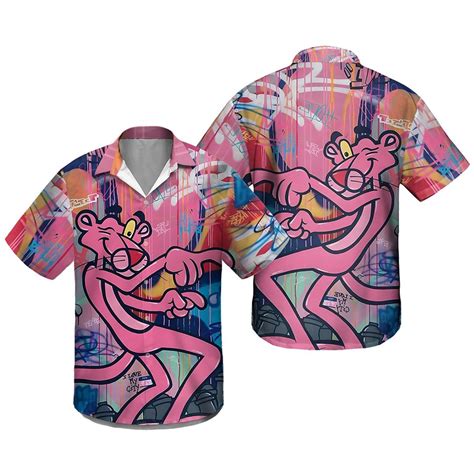 Pink Panther Happy Hawaiian Shirt