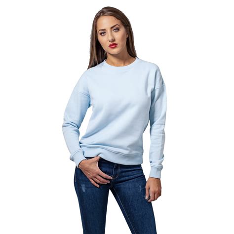Urban Classics Sweatshirt Damen Rundhals Basic Sweat Pullover