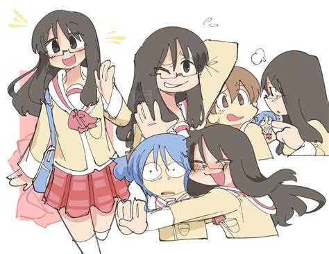 Naganohara Mio Aioi Yuuko And Minakami Mai Nichijou Drawn By Snowii