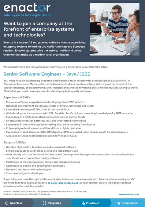 Senior Software Engineer Java J2ee