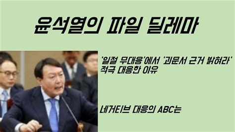 최병묵의 팩트 윤석열 파일 딜레마 Youtube