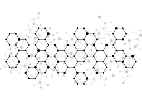 Abstract Hexagonal Molecules Molecular Structure Of Dna Stock Vector Illustration Of Hexagon