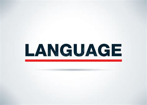 Language Abstract Flat Background Design Illustration Stock