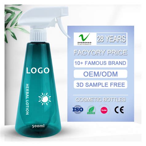 Customized Color 16oz 500ml Pet Cleaning Liquid Detergent Trigger Spray Plastic Bottle