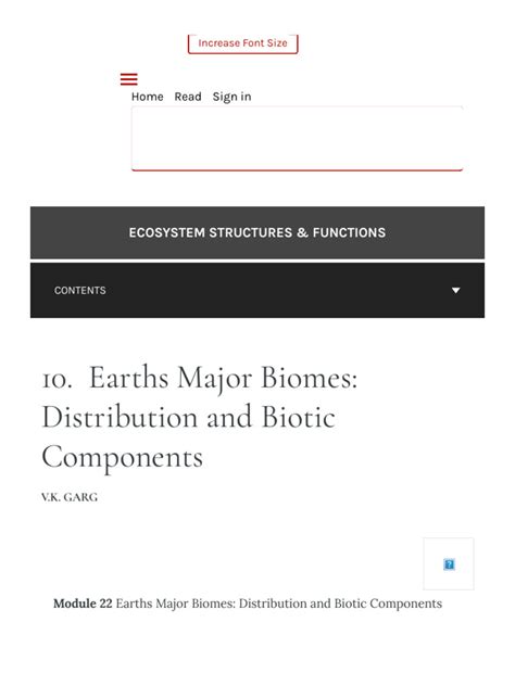 Earths Major Biomes Distribution And Biotic Components Ecosystem