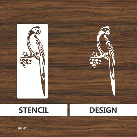 Parrot Stencil Reusable Stencil For Canvas And Wall Paintingid 317