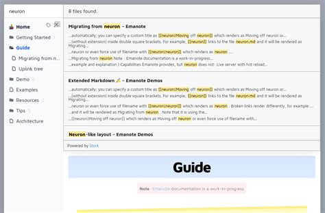 Full Text Search Query Issue Srid Emanote Github