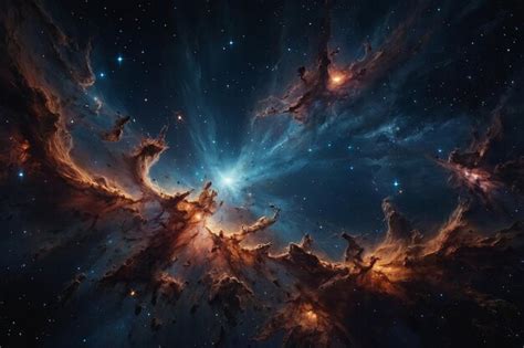 Night Sky Bursting With Stellar Activity Premium Ai Generated Image