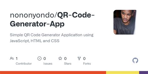 GitHub Nononyondo QR Code Generator App Simple QR Code Generator Application Using JavaScript