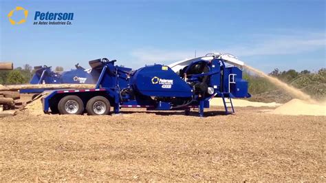 코리아피터슨 피터슨 모델 4300b 견인형 톱밥제조기 목재파쇄기 목재칩핑기 Youtube