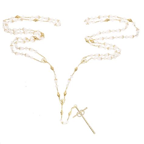 Gold And Crystal Beaded Wedding Lasso Rosary
