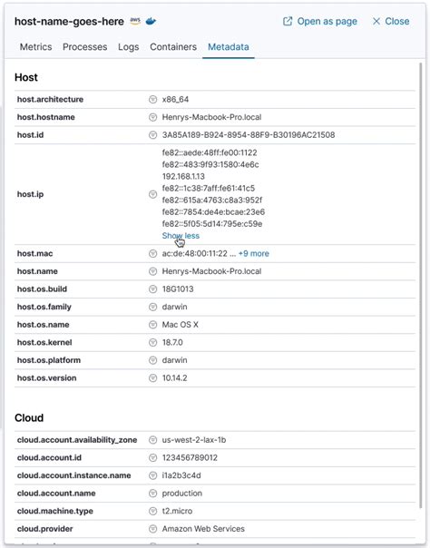 Metrics Ui Enhanced Host Details Metadata · Issue 80306 · Elastickibana · Github