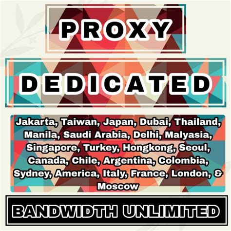 Jual PROXY DEDICATED UNLIMITED BERGARANSI Shopee Indonesia