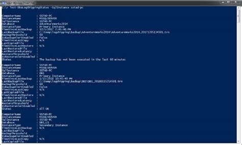 Log Shipping With Dbatools Part 2 Test Log Shipping Status SQL Stad