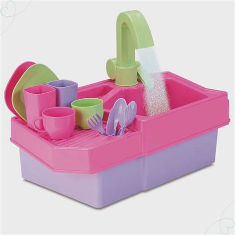 Cozinha Infantil Rosa Pia E Torneirinha Saí Água Verdade Submarino