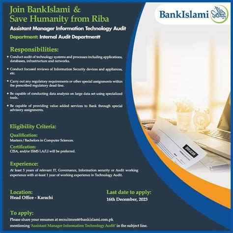 Bank Islami Karachi Jobs 2023