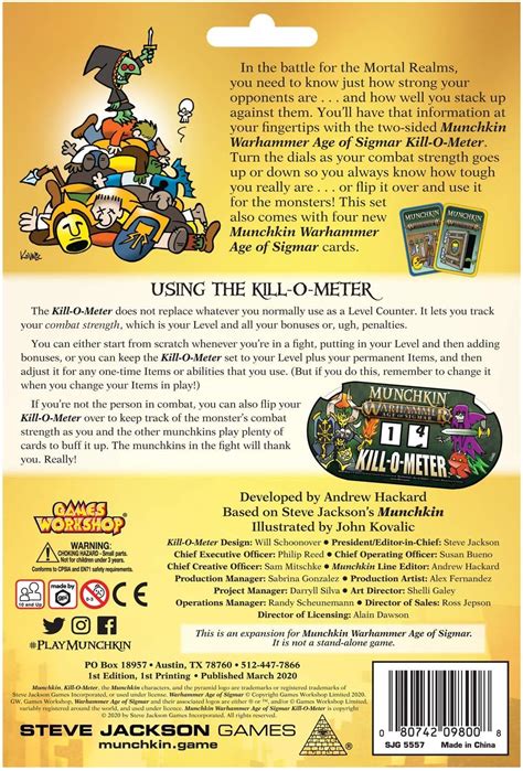 Munchkin Warhammer Age Of Sigmar Kill O Meter Toptoy