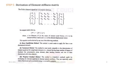 General Steps Of Finite Element Analysis Pptx