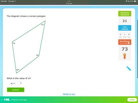 900 Am Thu Nov 7 २ 57 The Diagram Shows A Convex Polygon Q
