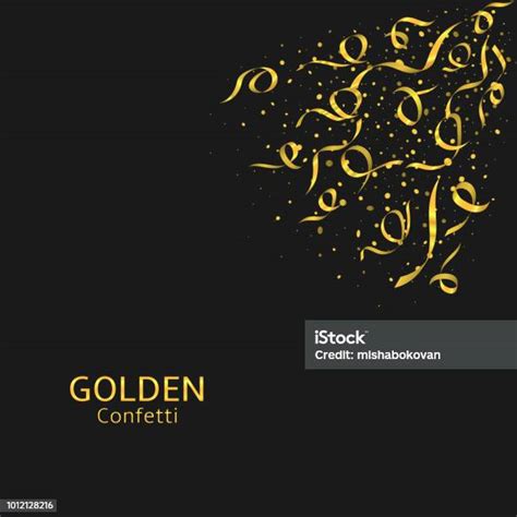 황금 축제 색종이 Background10 금색에 대한 스톡 벡터 아트 및 기타 이미지 금색 기념일 노랑 Istock