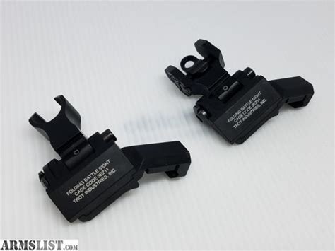 ARMSLIST For Sale Troy Battle Sight Offset Folding Sights 2 Pc Set