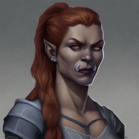 Half Drow Beauty Gray Skinned Goddess